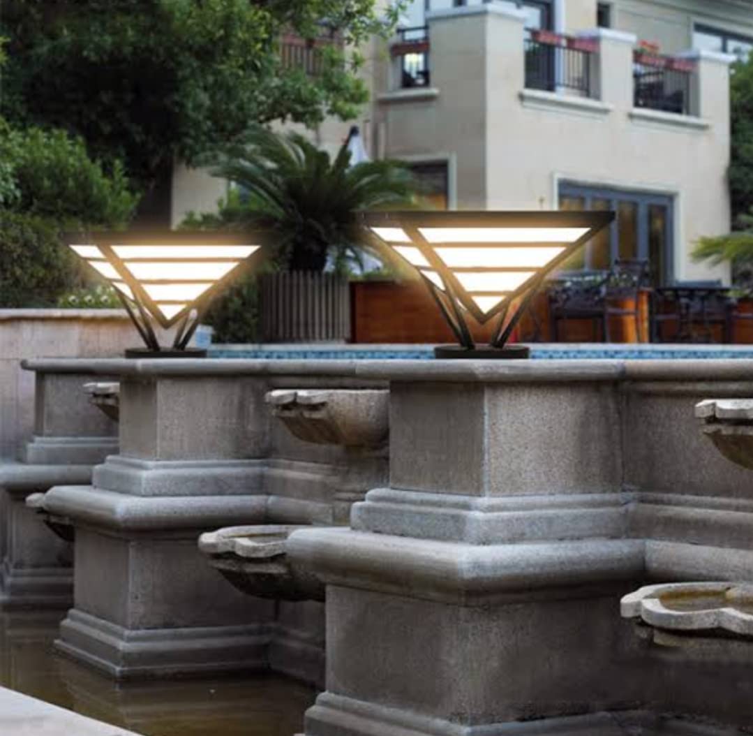 Becraft Grey Garden Light Gate Light Gate Lamp Pillar Light Waterproof ...