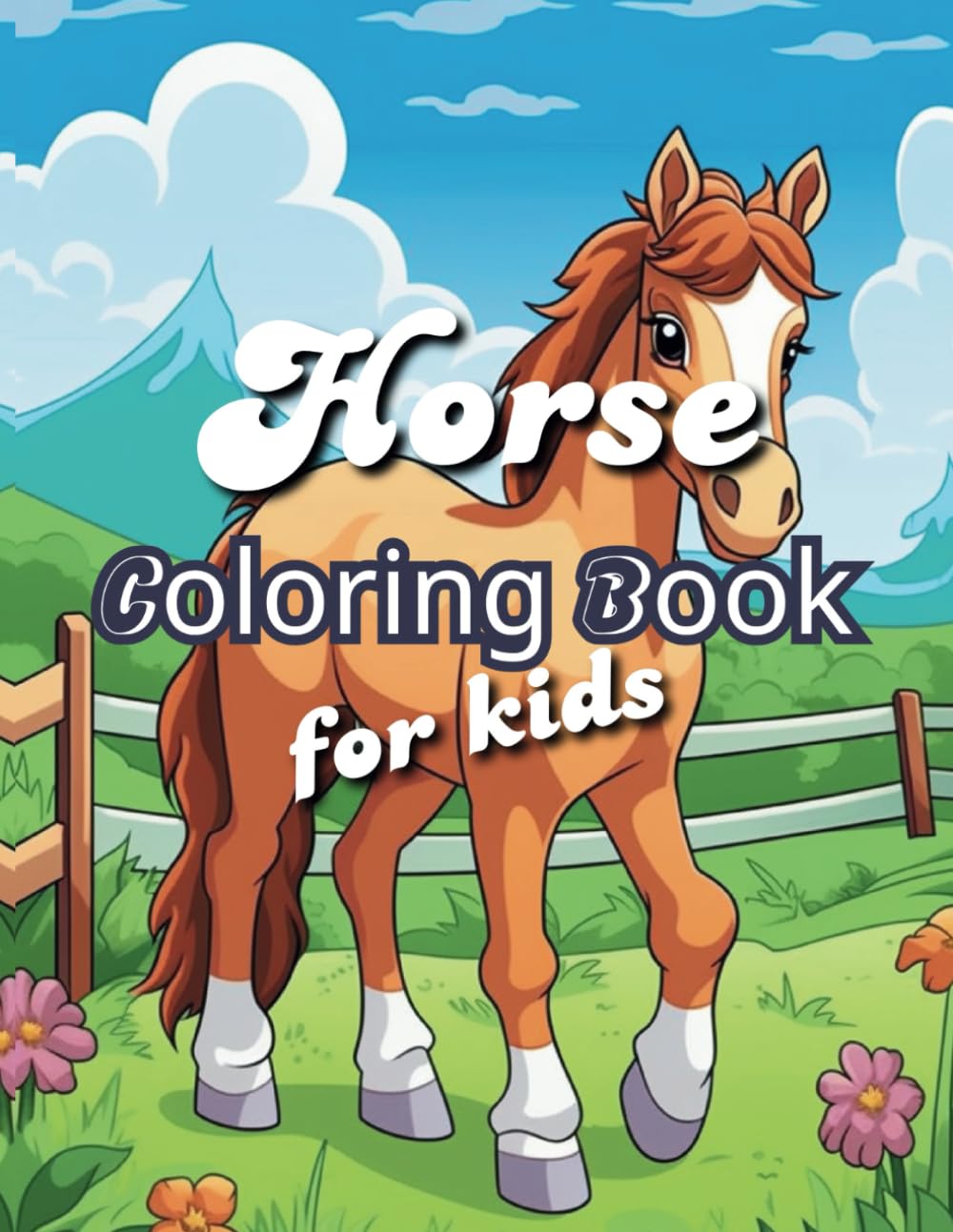 Horse Coloring Book For Kids 8-12: Lovingly Designed Horse ...