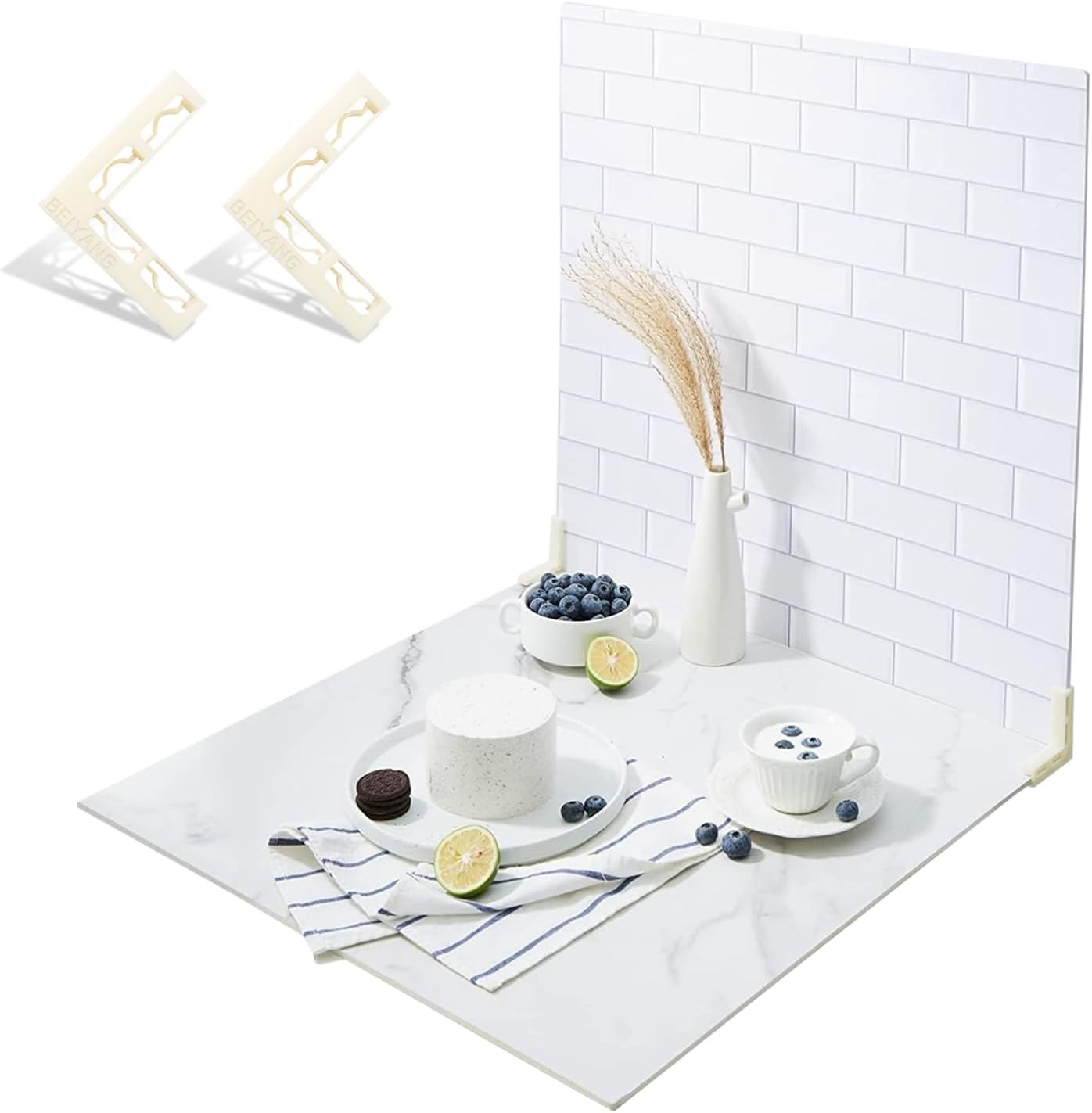 Amazon.com : 5 PCS 24X24 Inch Boards Photo Backdrop for Flat Lay, Food ...