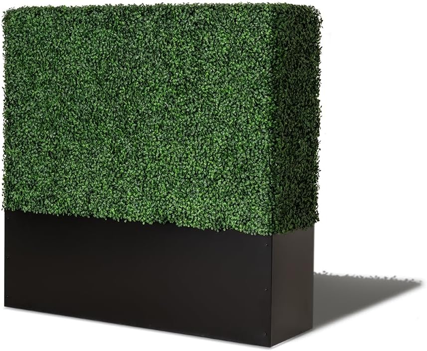 Amazon.com: AGPL Artificial Boxwood Hedge Wall with Gray Color ...
