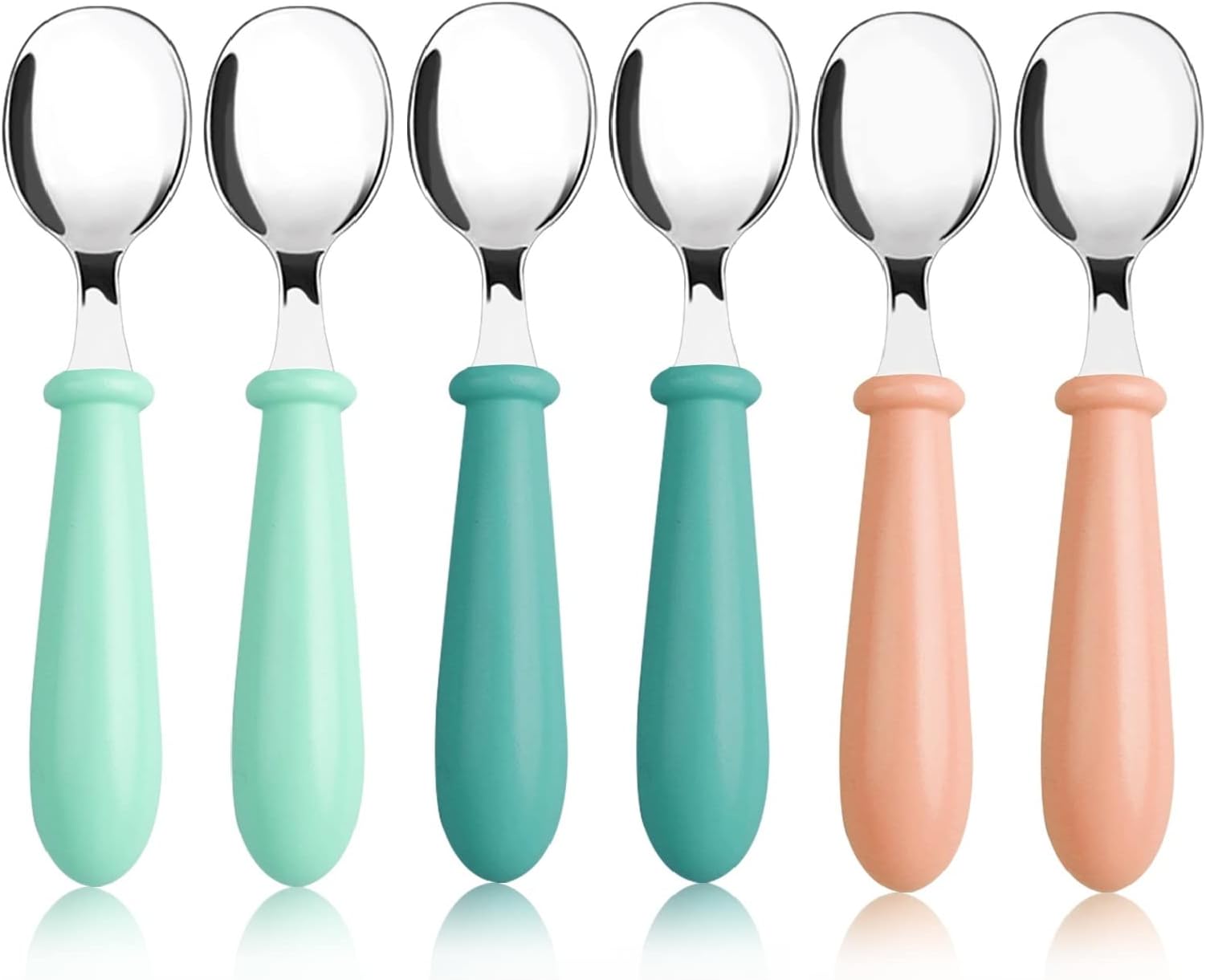 Amazon.com: Plaskidy Plastic Toddler Spoons - Set of 16 Kids Spoons BPA ...