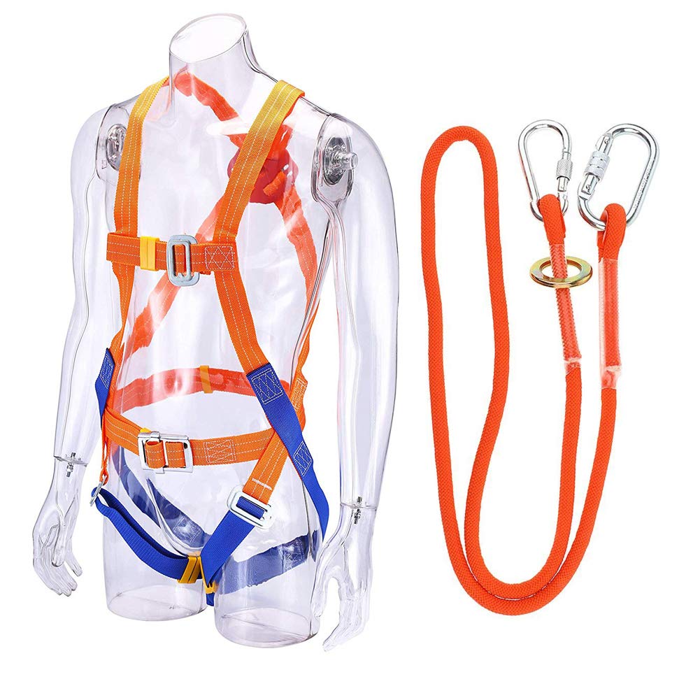 Buy Sanmum Full Body Safety Harness Fall Arrest Harness 5-Point ...