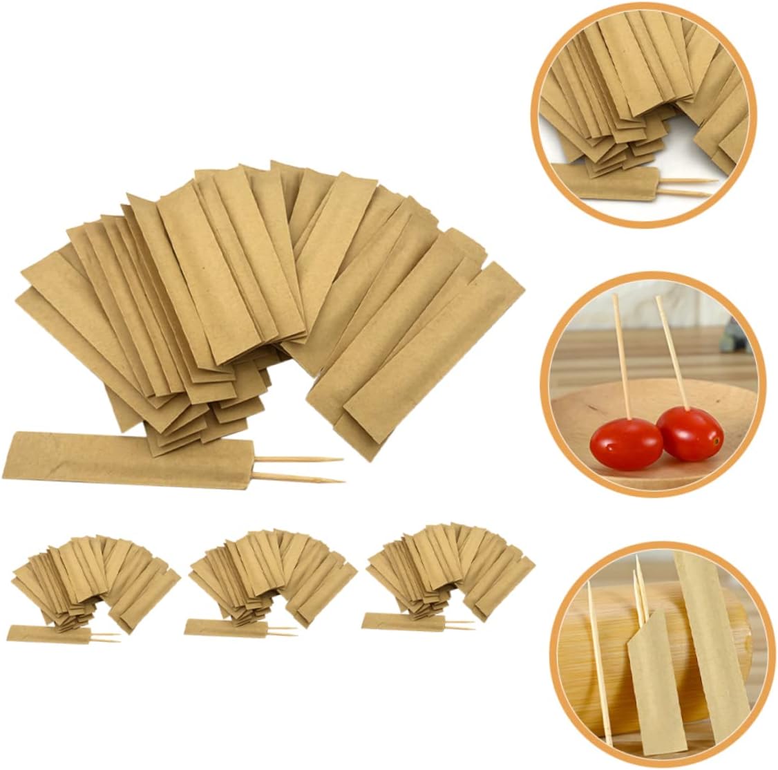 Happyyami 1 Box Fruit toothpicks Tooth Picks Single Point Wood Cocktail ...