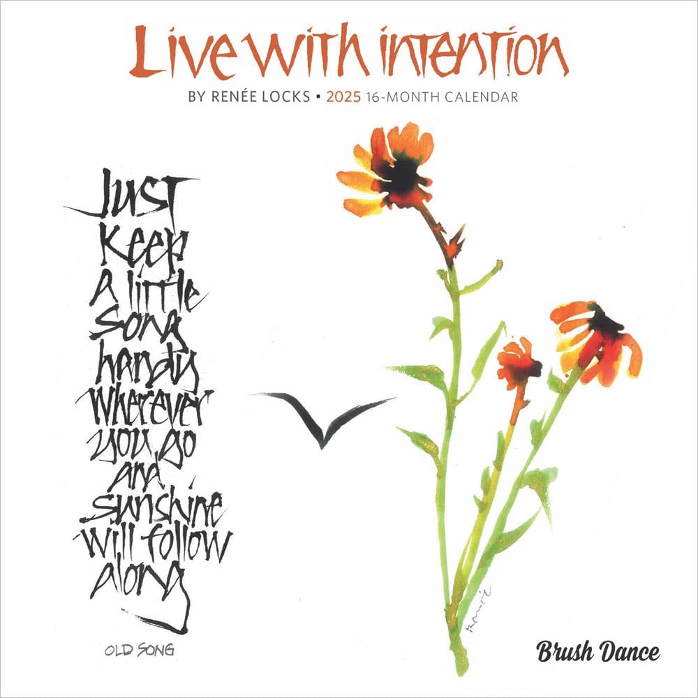 Live with Intention | 2025 7 x 14 Inch Monthly Mini Wall Calendar ...