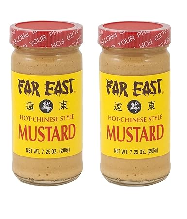 Amazon.com : Hot Chinese Mustard - Two 7.25 Ounce Jars of Chinese Hot ...