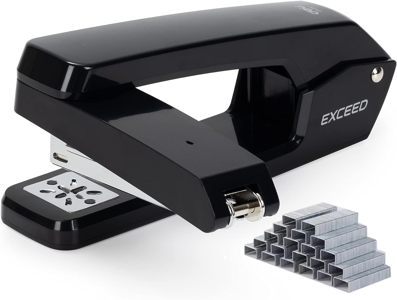 Deli Swing-Arm Swivel Stapler, 360 Degree Rotate Desktop Staplers,25 ...