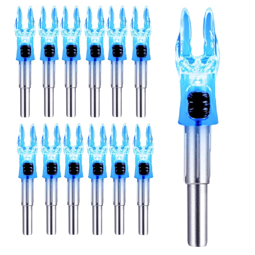 Snapklik.com : DEEPOWER S Lighted Nocks For Arrows .244/6.2mm 6/12 Pack ...