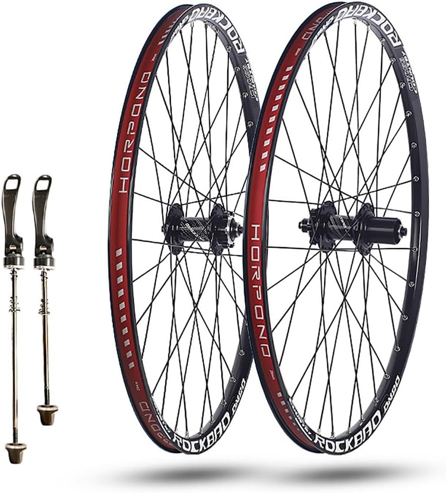 Amazon.com : 24/26/27.5/29'' Bikes Wheelset Disc Brake Quick Release ...
