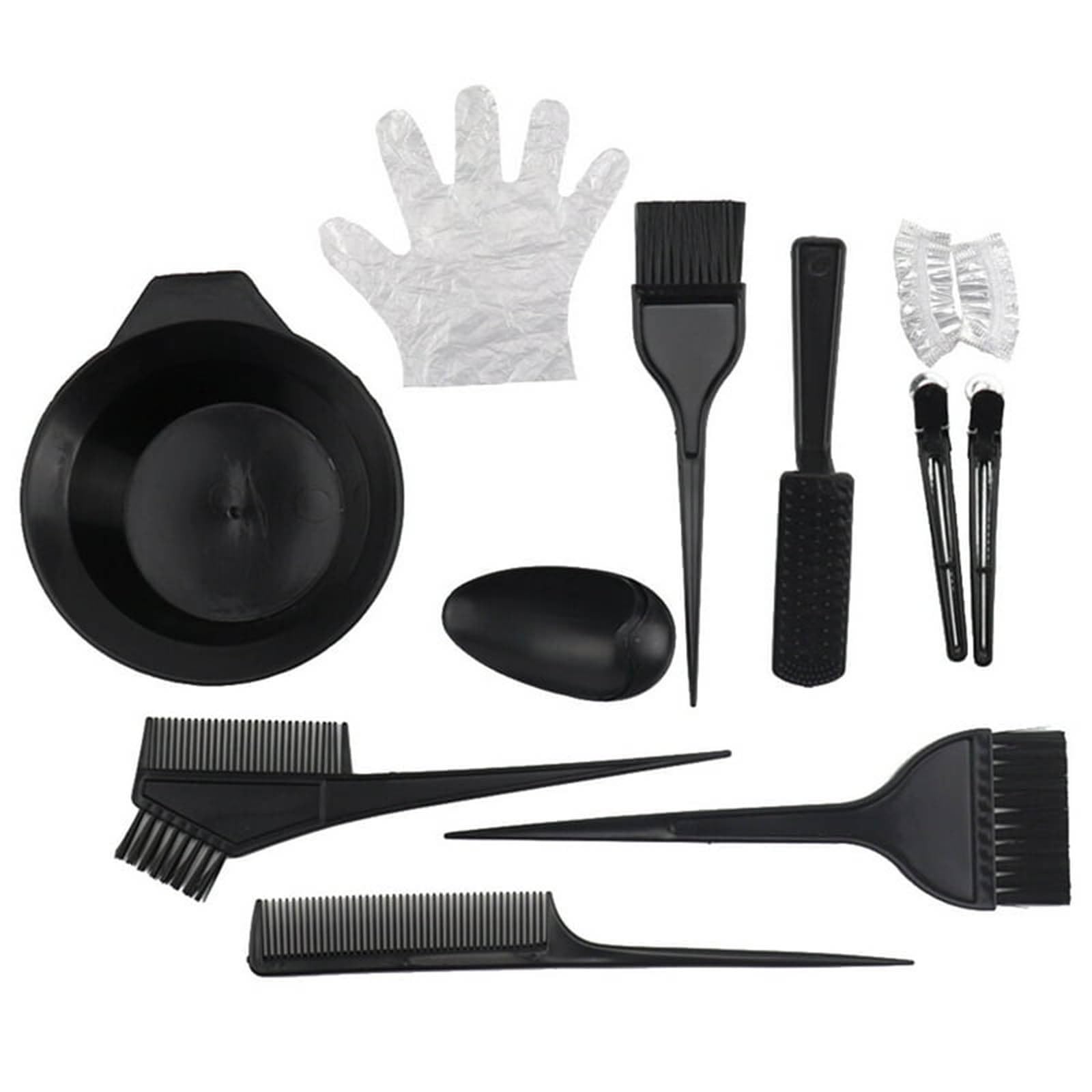 Amazon.com : Hair Coloring Kit - 10 Pcs Applicator Set with Black ...