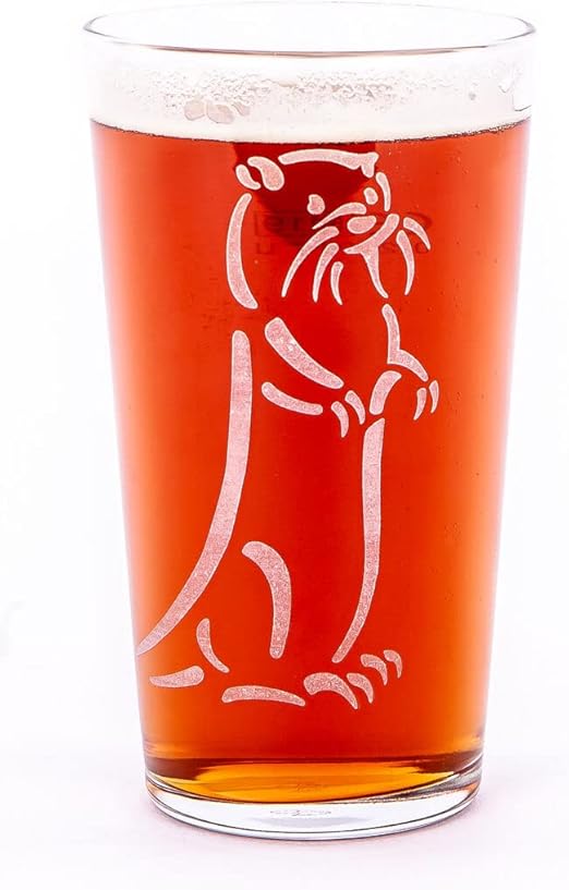 Otter Ale Pint Glass : Amazon.co.uk: Home & Kitchen