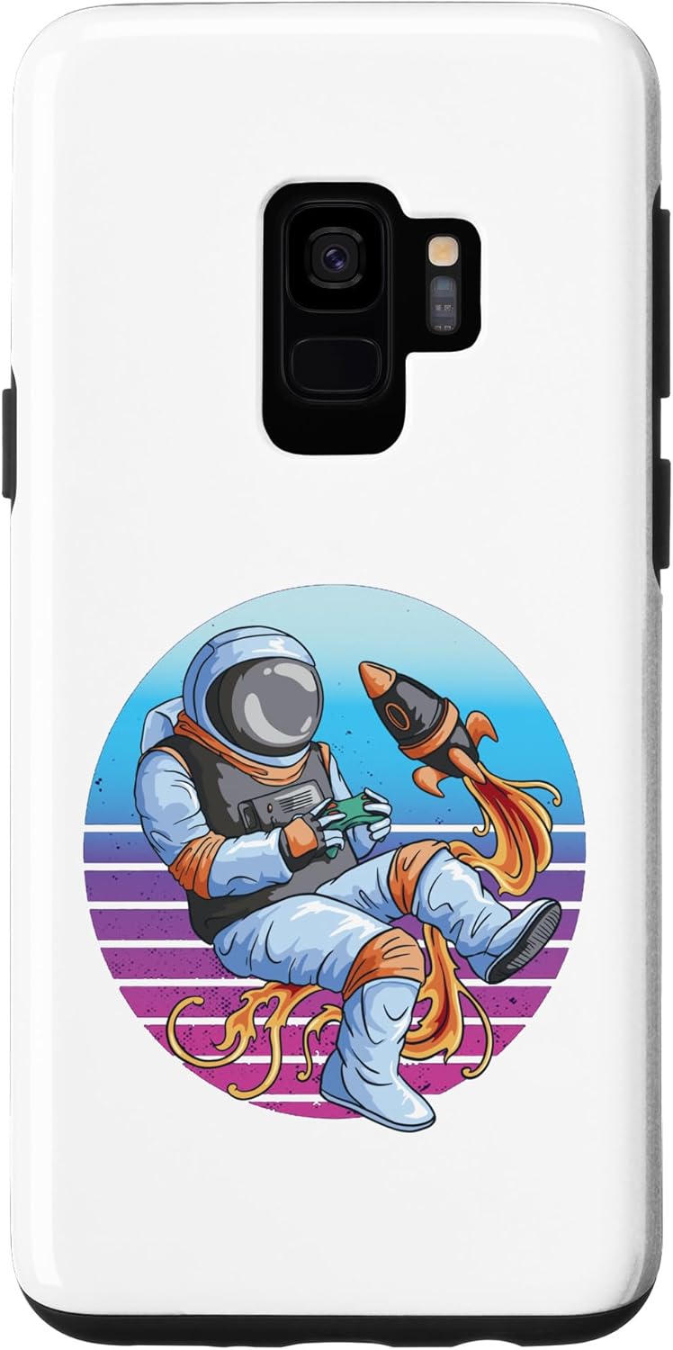 Amazon.com: Galaxy S9 System Planets Astronaut Gamer Outer Space Men ...