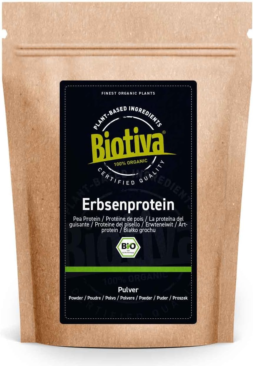 Proteine di pisello in polvere Bio 1kg | 83% proteine | 100% isolato ...