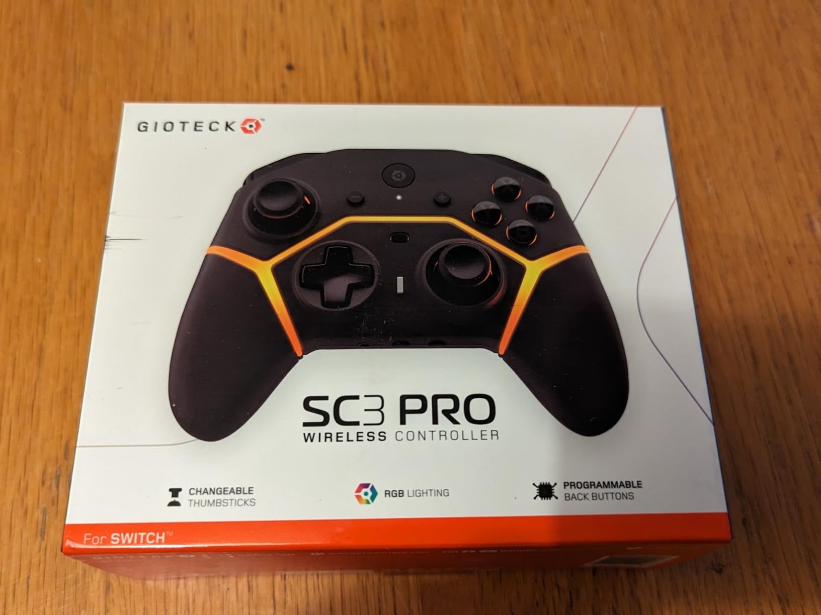 Gioteck SC3 Pro Wireless Controller for Switch with Programmable Back ...