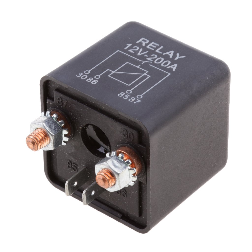 12V 200A Normally Open 4 Pin Relay Heavy Duty Automotive Marine Split ...