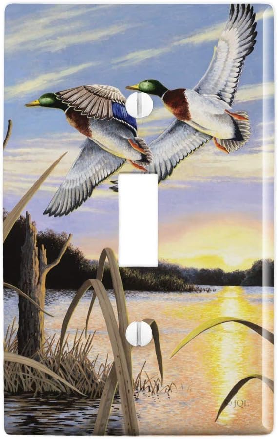 Mallard Ducks in Flight Switchplate - Switch Plate Cover - Single ...