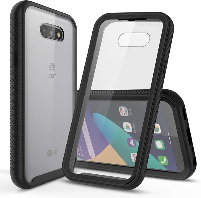 Amazon.com: CBUS Heavy-Duty Phone Case with Built-in Screen Protector Cover for LG Phoenix 5, LG ...