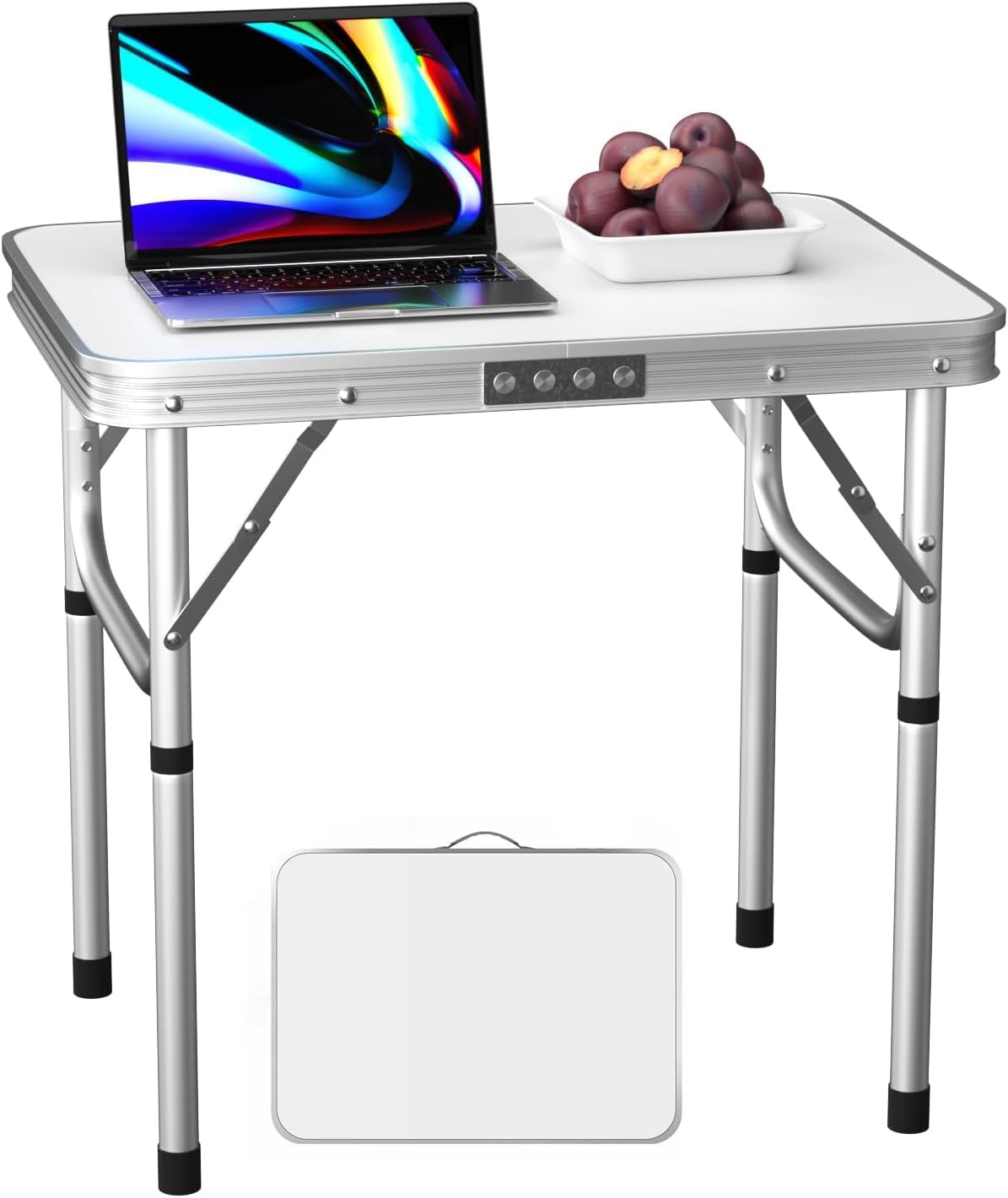 Amazon.com: YLYLY Portable 2FT Folding Table 60x45cm, Aluminum Camping ...