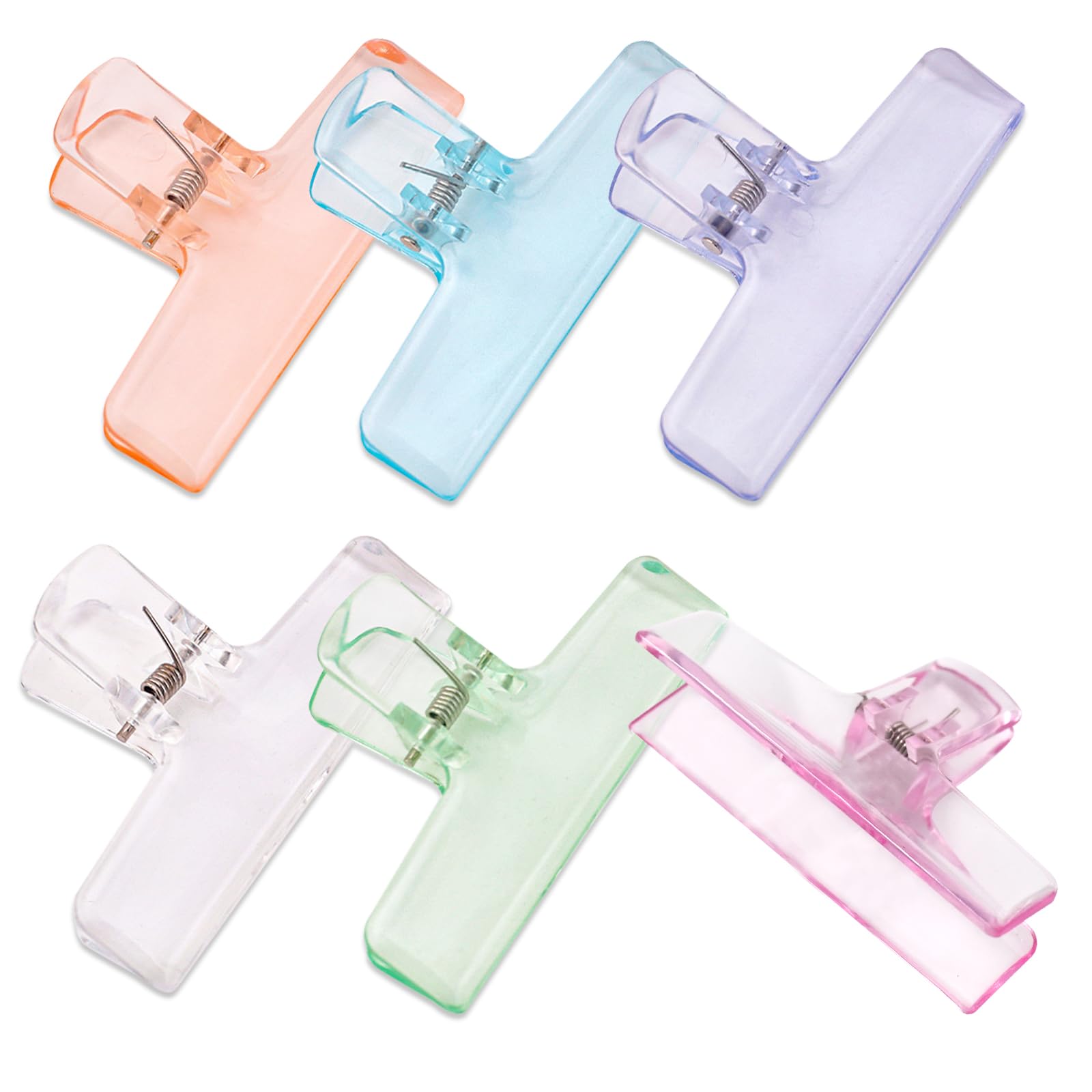 Amazon.com: 6 Pack Transparent Seal Clips - Acrylic Air Tight Sealing ...