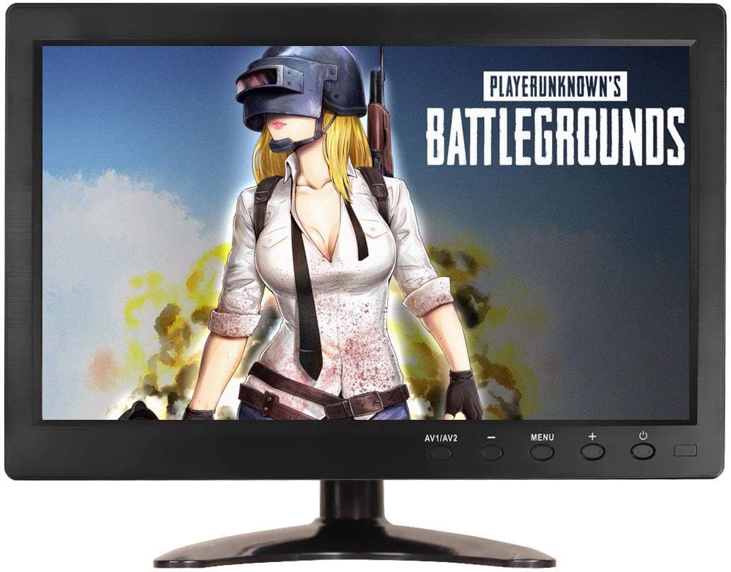 10.1 Inch Monitor, LCD Small Monitor, 1280 x 800 IPS Full Field of View ...