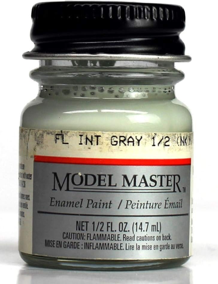 Amazon.com: Testors Model Master Enamel Paint FL INT Gray 0.5oz Bottle ...