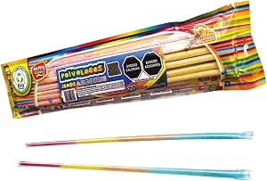 Polvolocos Jumbo Arcoiris 20 piezas, Dulce En Popote, Las Delicias ...