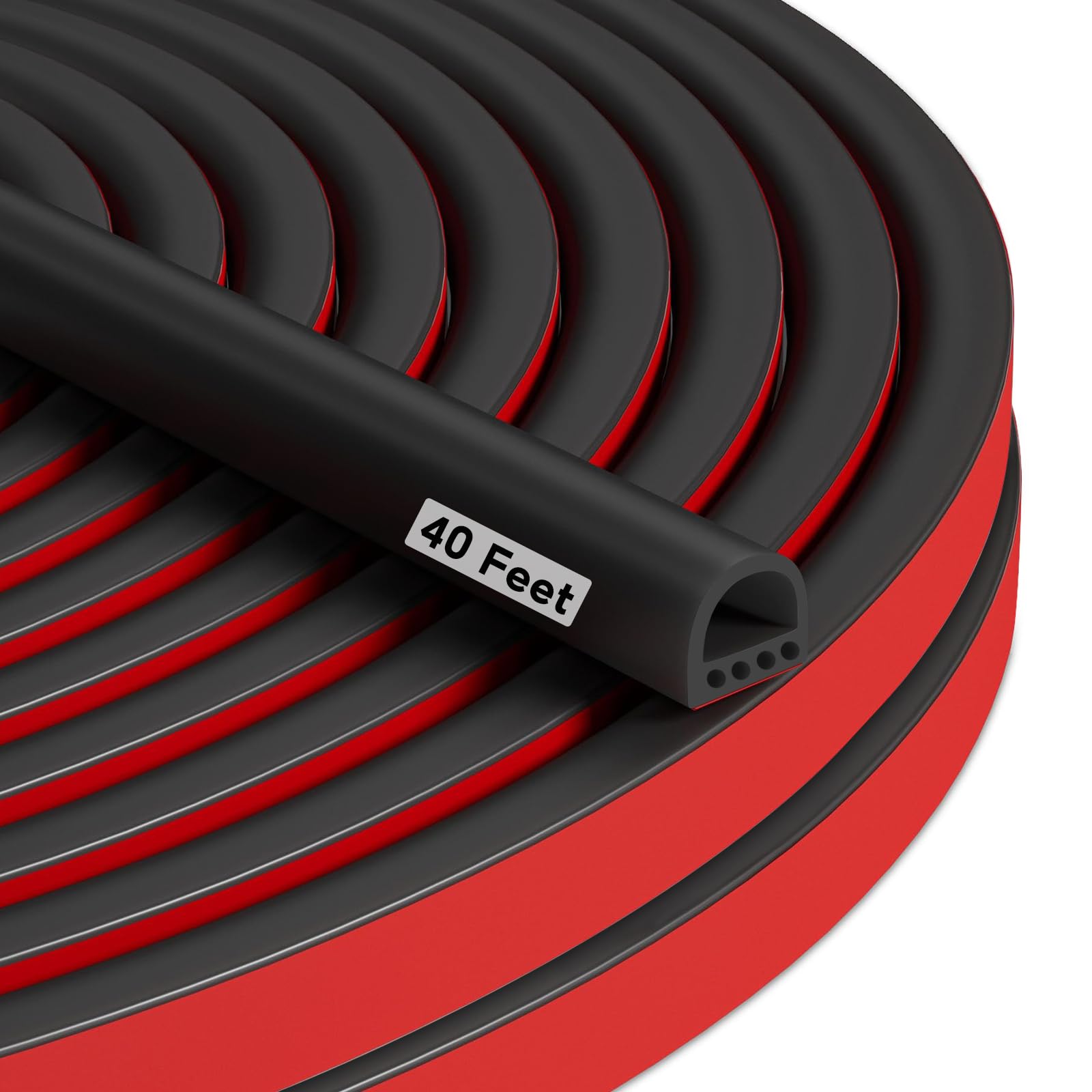40FT Weather Stripping Door Seal, Silicone Weather Stripping Window ...