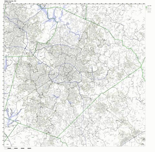 Working Maps Wake County, North Carolina NC Zip Code Map Not - Want It All