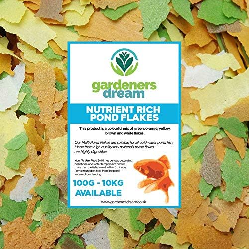 GardenersDream Multi-Pond Flakes | Premium Grade Aquatic Fish Food Mix ...