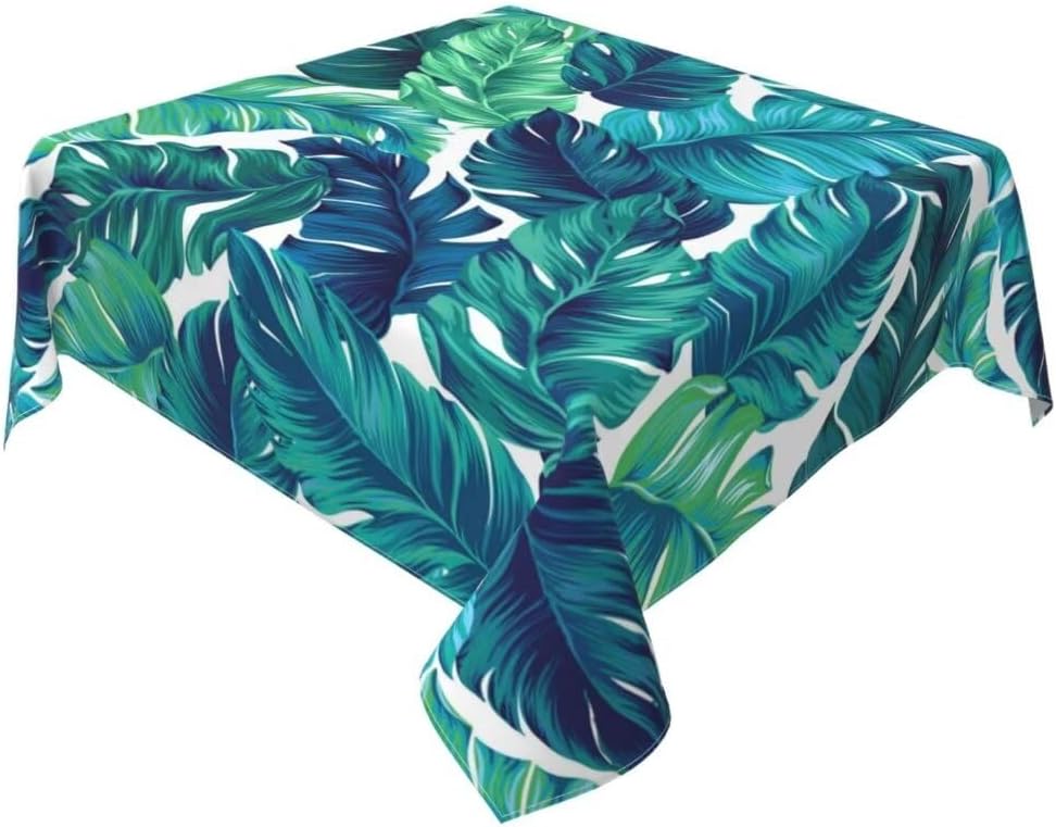 Amazon.com: Summer Tropical Tablecloth 60x60 Inch Square Navy Blue ...