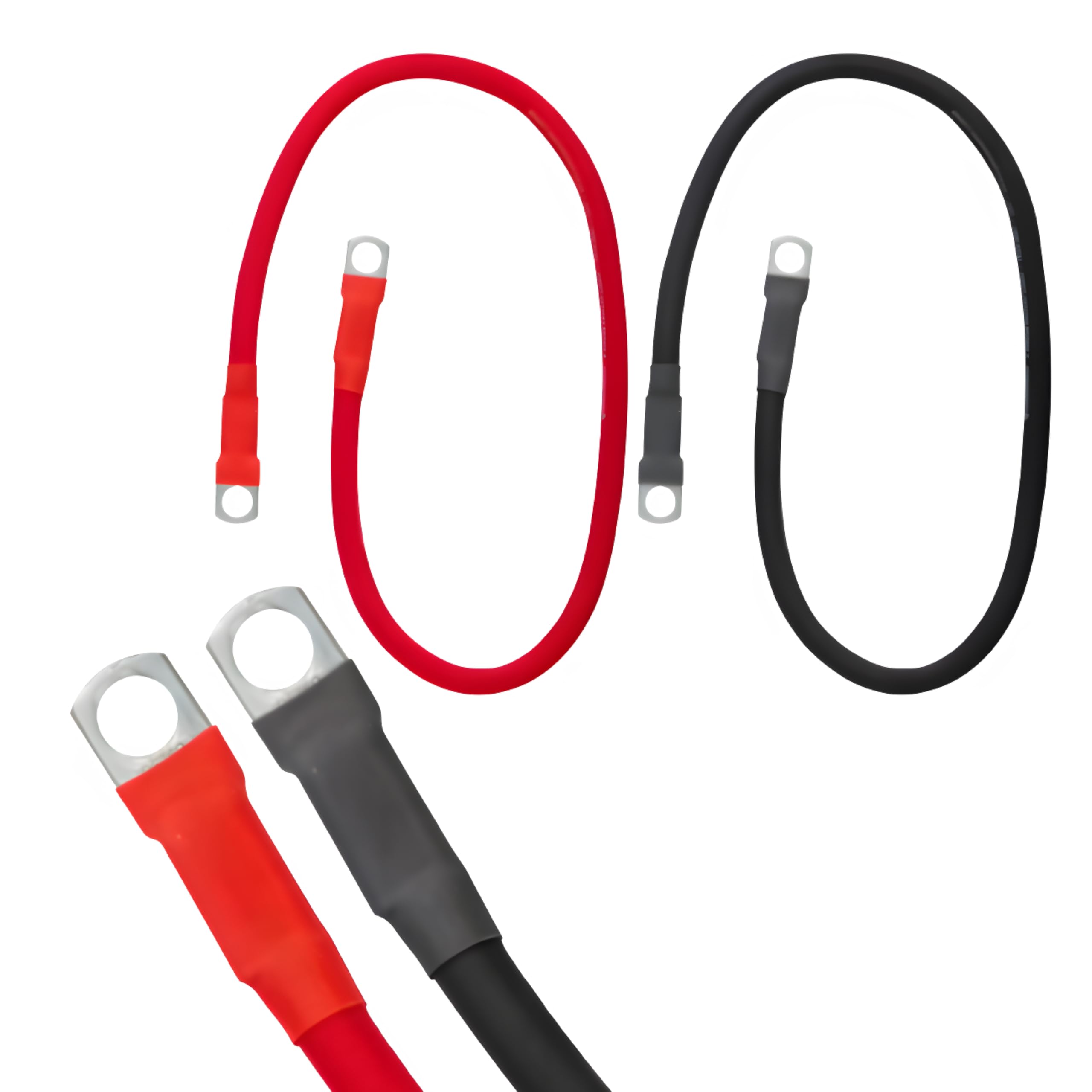 Snapklik.com : InstallGear 4 Gauge 2ft OFC Battery Power Inverter Cables