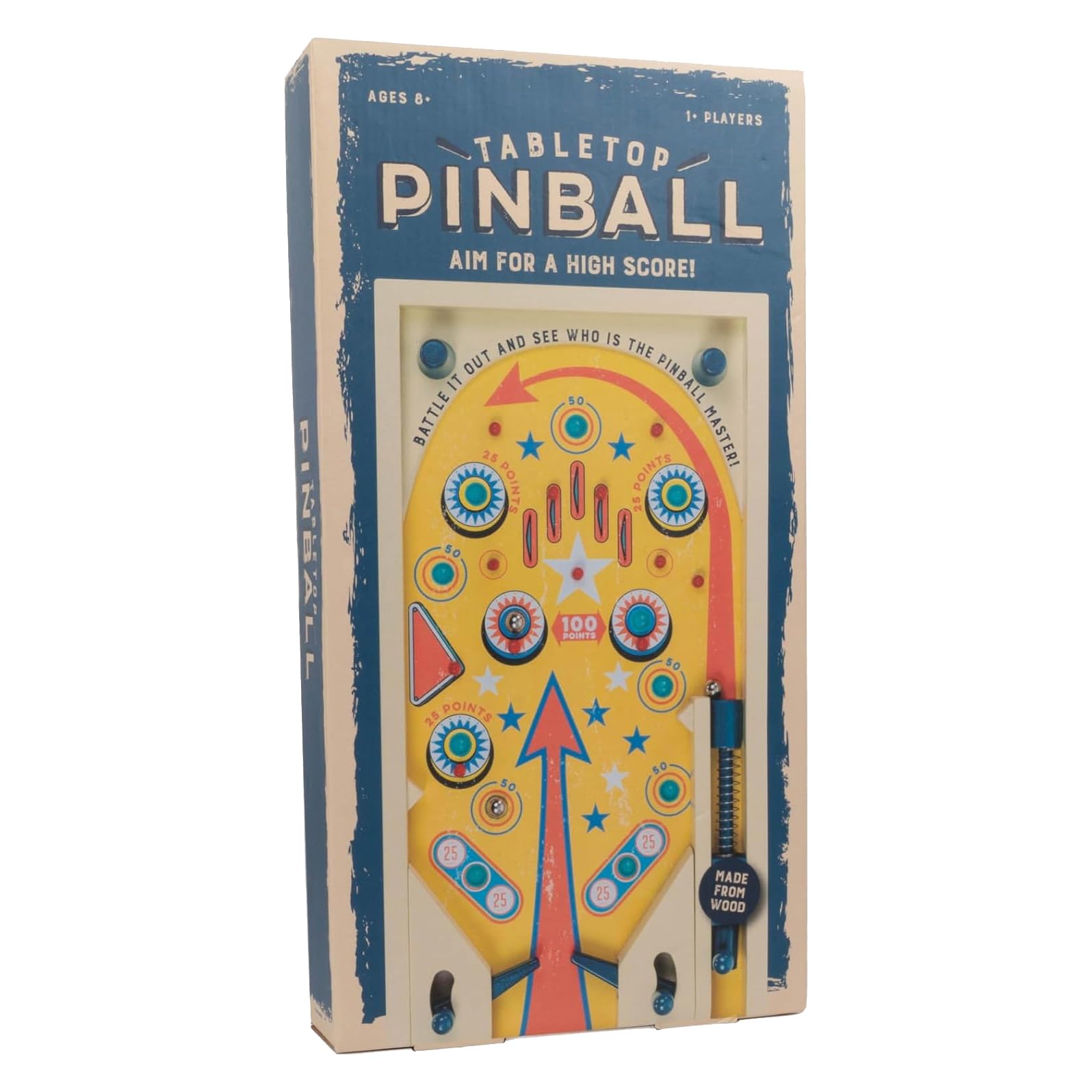 Professor Puzzle Wooden Tabletop Pinball Game | Classic Retro Arcade ...