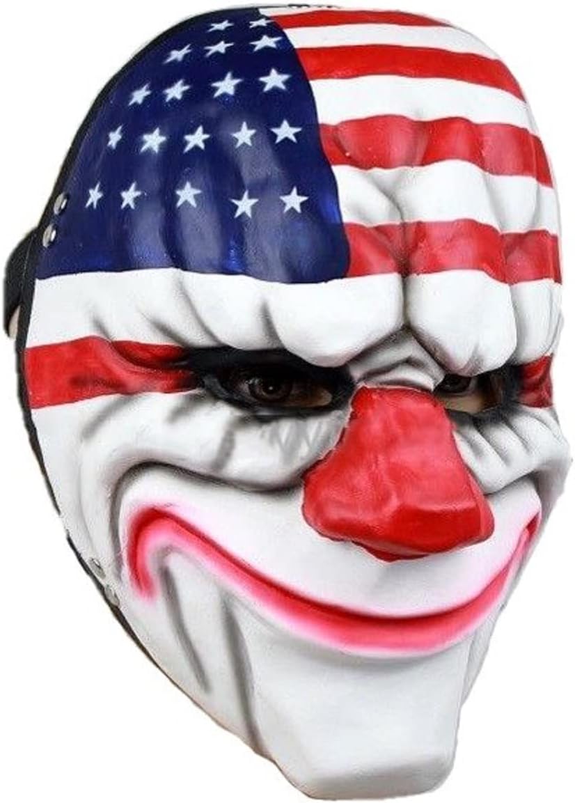 Costumeteers Payday Dallas Mask Heist Joker Clown : Amazon.co.uk: Toys ...