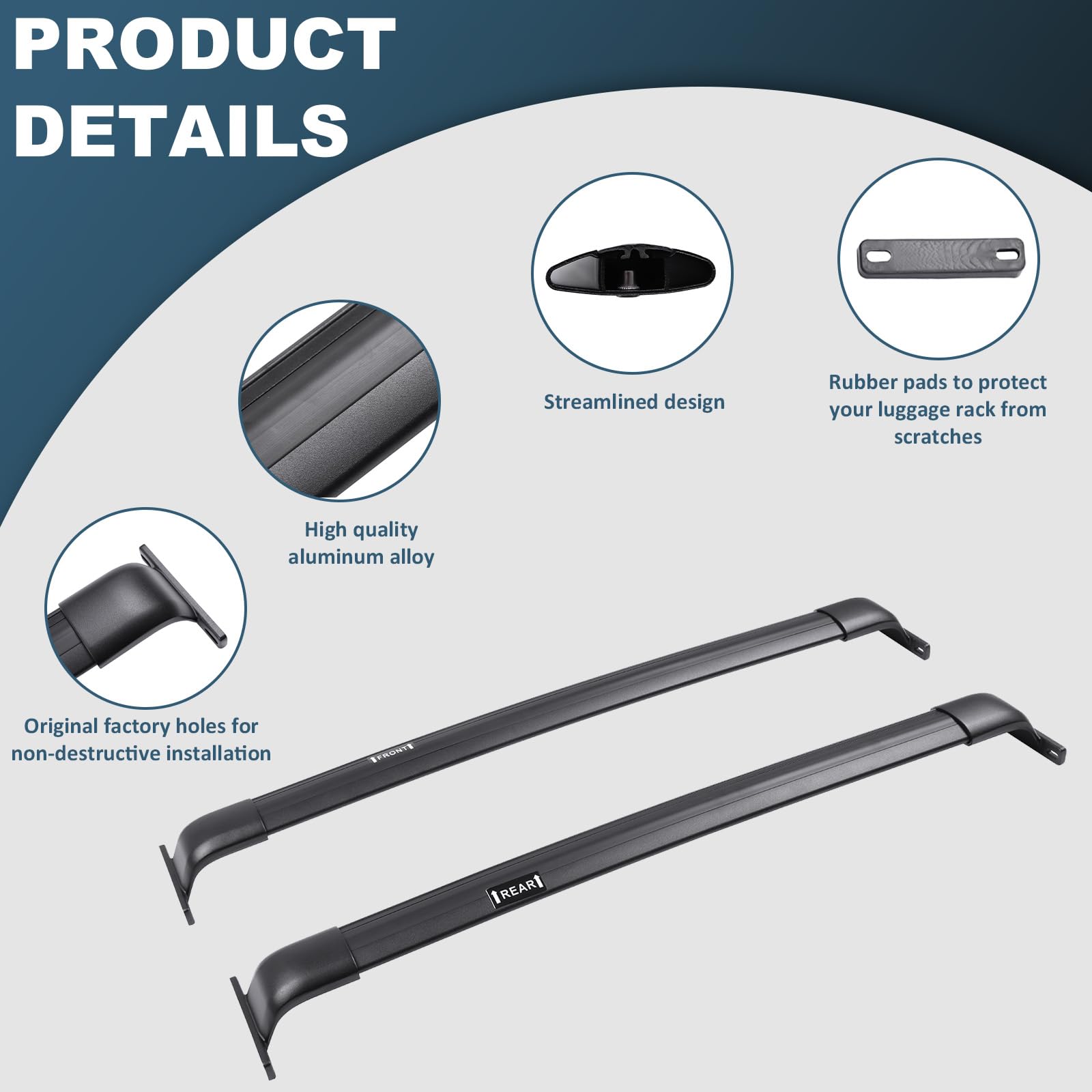 Snapklik.com : 220 LBS Roof Rack Cross Bars Fit For Chevrolet Chevy ...