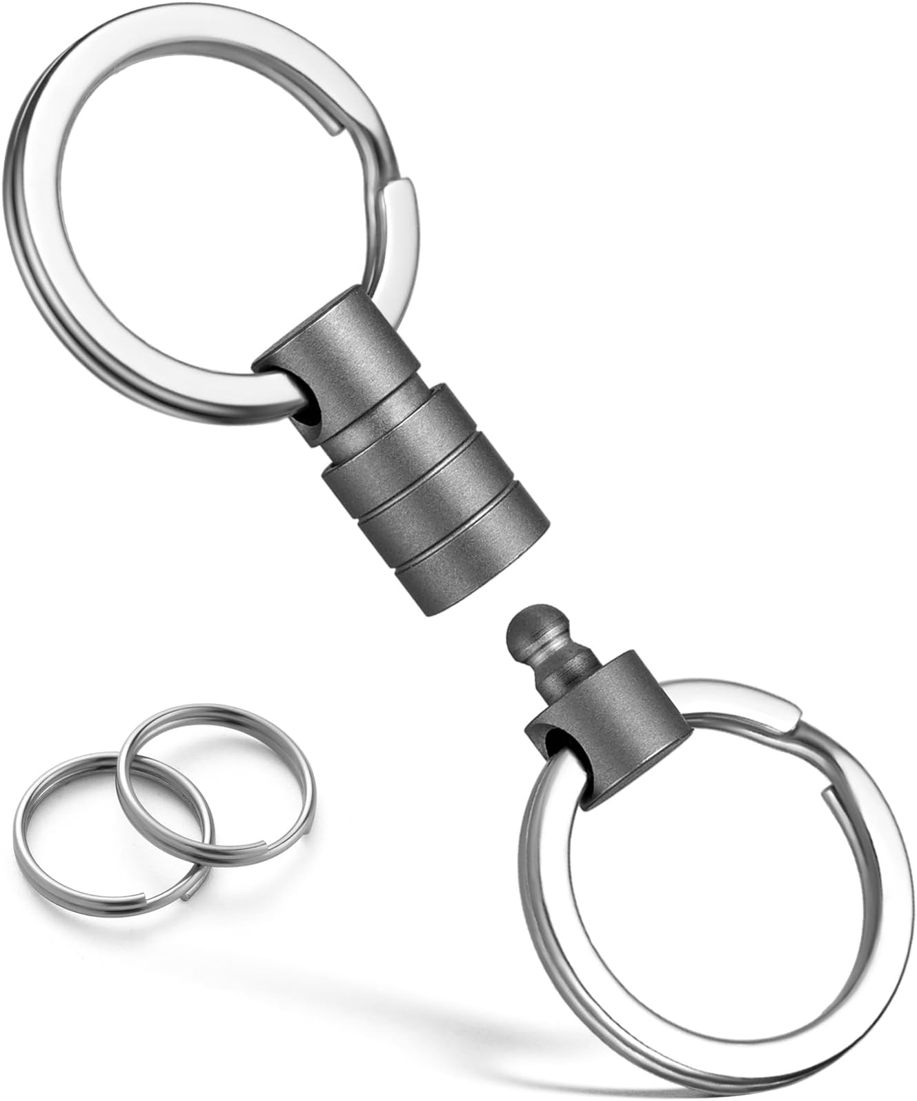 Amazon.com: Rongbo 3 Pack Quick Release Detachable Pull Apart Key Rings ...