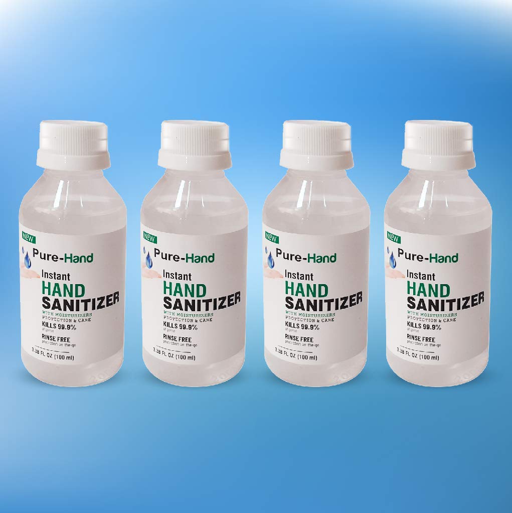 Pure Hand Alcohol Based Hand Sanitizer, 100ml (Pack of 5) : Amazon.in ...