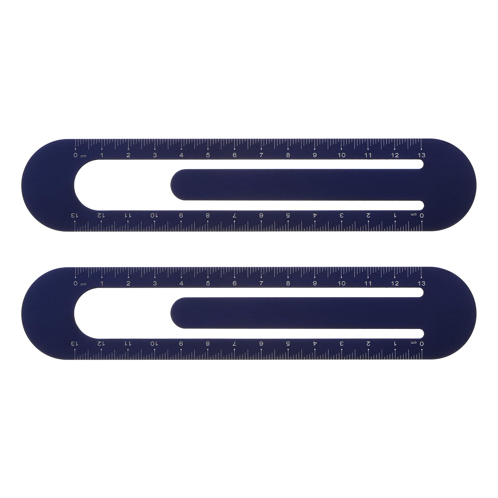 Amazon.com: HARFINGTON 2pcs Straight Ruler 13cm Metric Bookmark Clip ...