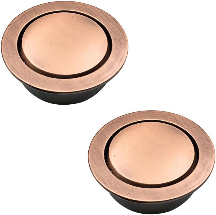 CGMJ 2-Pack Invisible Concealed Cabinet Drawer Door Handle Pull Knobs ...