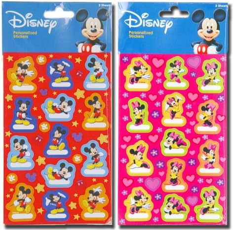 Amazon.com: Mickey and Mini Mouse Stickers : Toys & Games