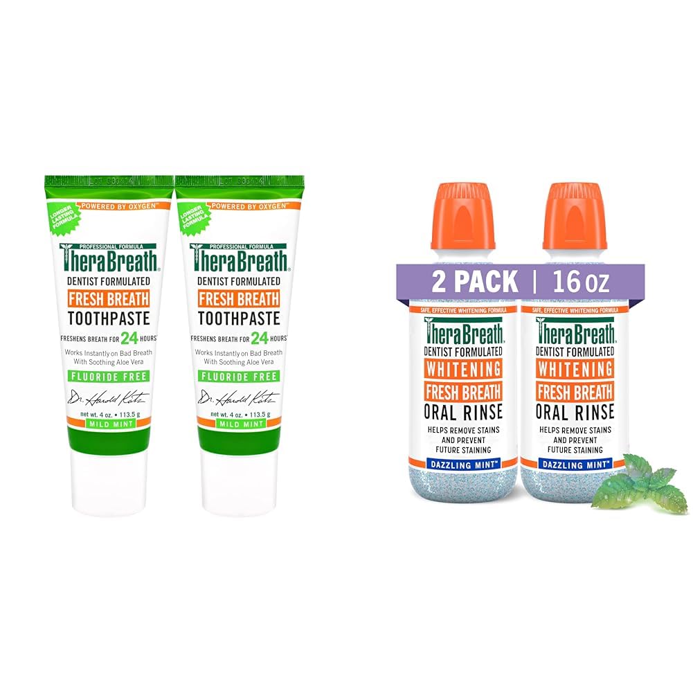 Amazon.com : TheraBreath Dentist Formulated Toothpaste 4 Ounce (Pack of ...