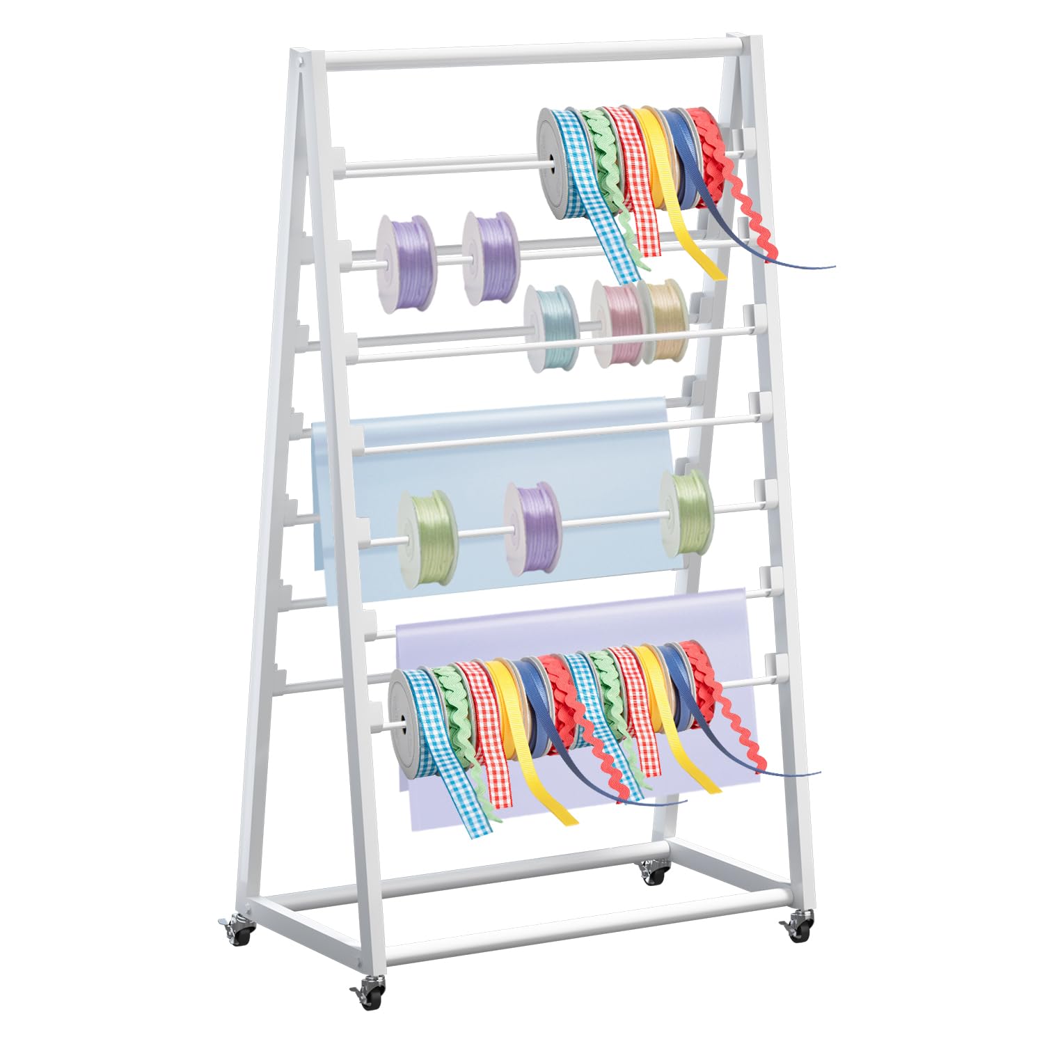 Snapklik.com : IKARE Ribbon Holder - 15 Tier Organizer, Double-Sided ...