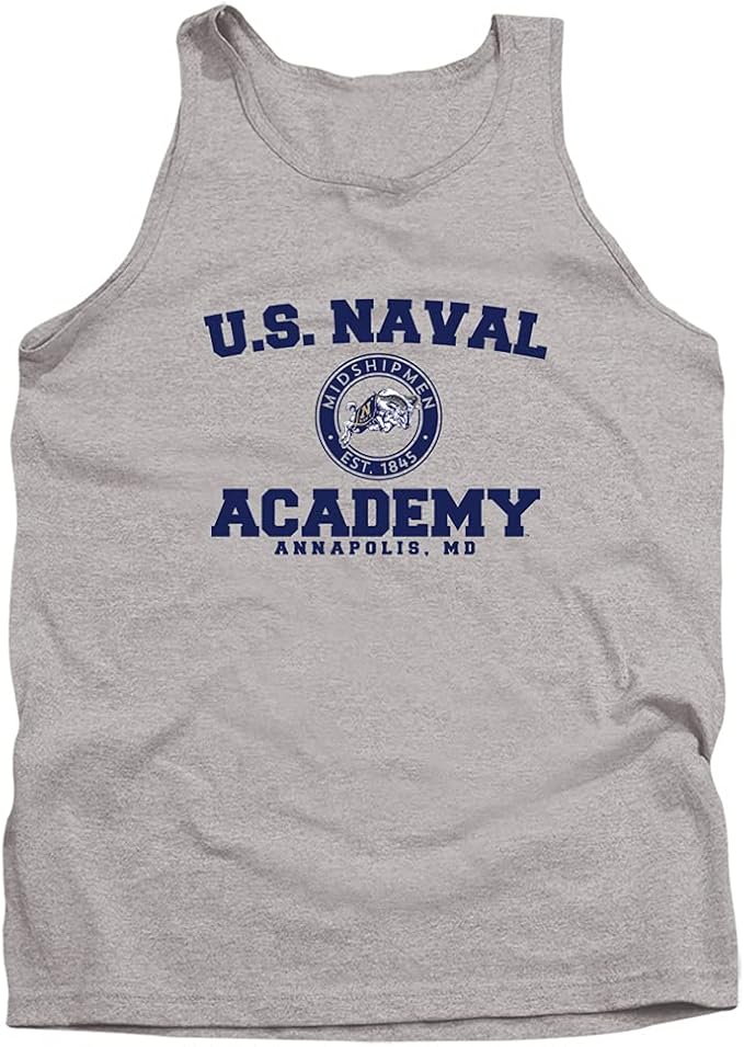 Amazon.com : Us Naval Academy Official Circle Logo Unisex Adult Tank ...