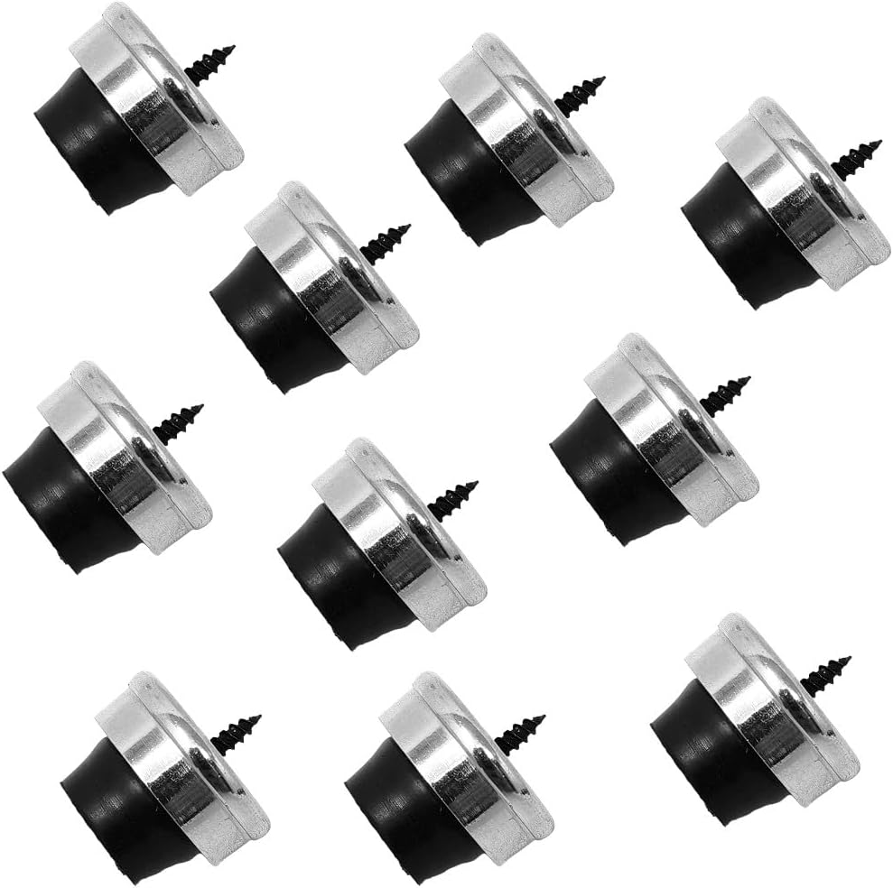 Amazon.com: Lot of 10 Cane Rubber Tips with Brass Collar - Enhances ...