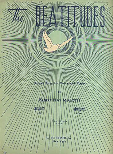 The Beatitudes: Sacred Song for Low Voice and Piano: THE BEATITUDES ...