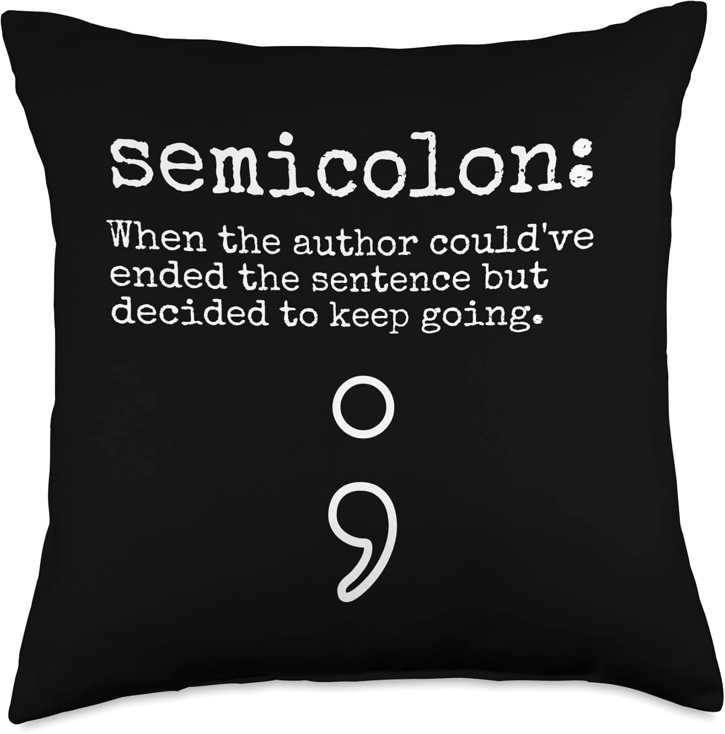 Amazon.com: Mental Health Awareness Month Semicolon Definition Throw ...