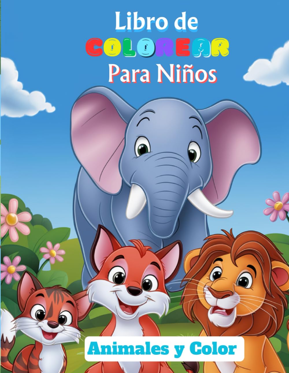 Animales para Colorear: Libro de Colorear para niños animales y color ...
