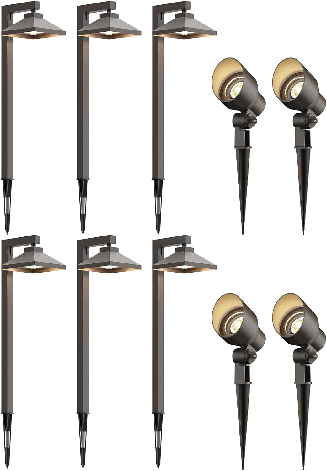 GOODSMANN Low Voltage Landscape Lights 6PK Landscape Lighting 1.5W LED ...