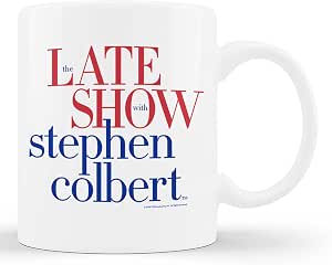 Amazon.com: 11oz TV Mug - The Late Show Stephen Colbert Red and Blue ...