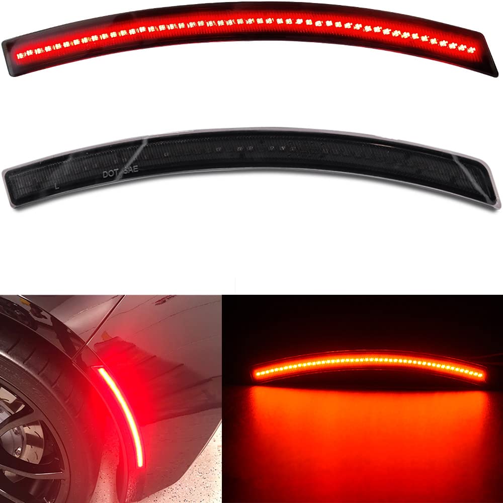 Aazon.co: NJSBYL Soked Lens Corvette C4 LED Front Side Arker Laps For ...
