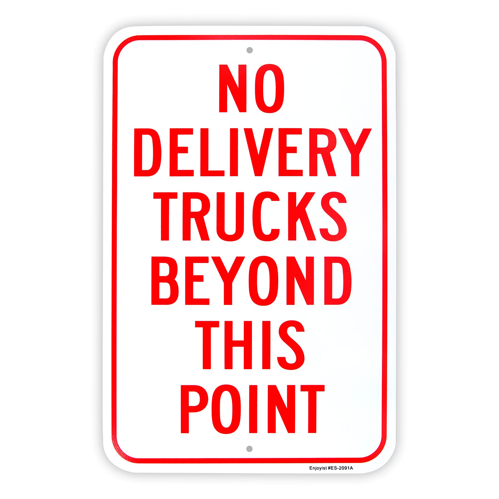 Buy Enjoyist Large No Delivery Trucks Beyond This Point Sign, Street ...