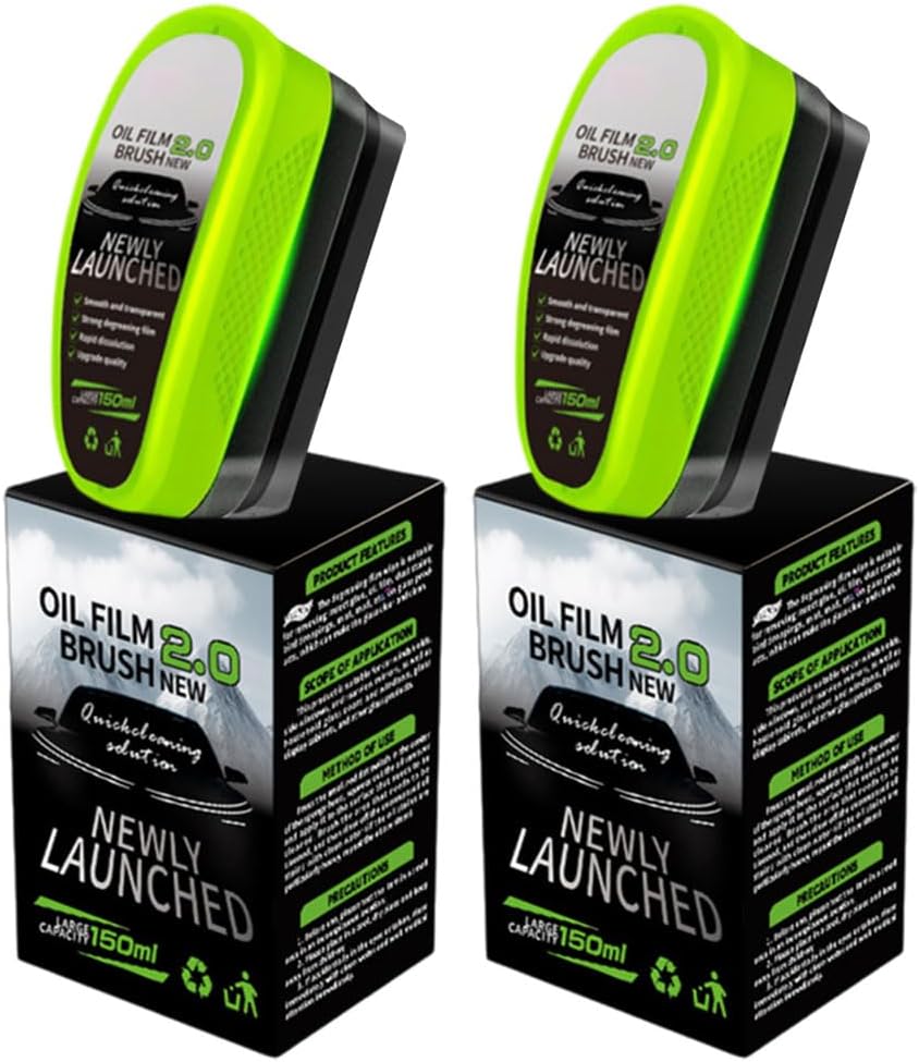 Oil Film Brush 2.0, Clear Vision Glass Cleaner, Clearview Shield Clear ...